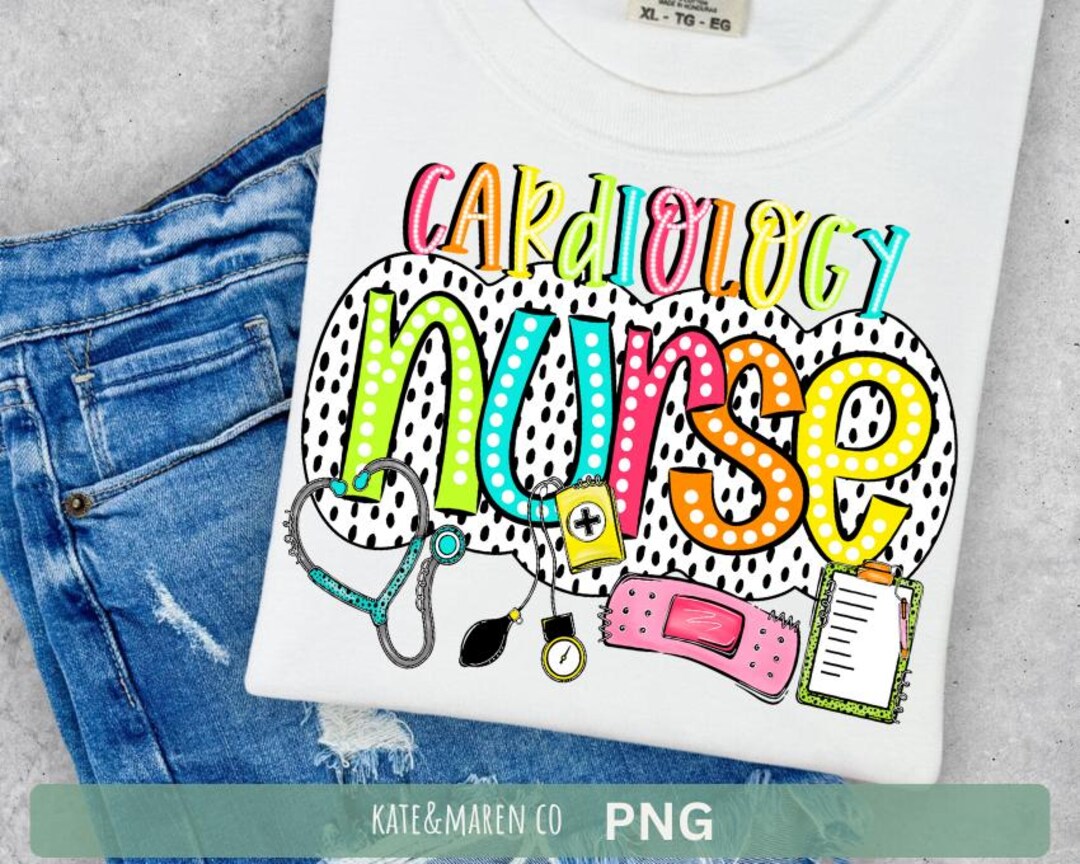 Cardiology Nurse Png, Cardio Nurse Png, Nurse Dtf and Sublimation - Etsy