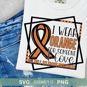 Multiple Sclerosis Svg, MS Awareness Svg, Multiple Sclerosis Orange ...