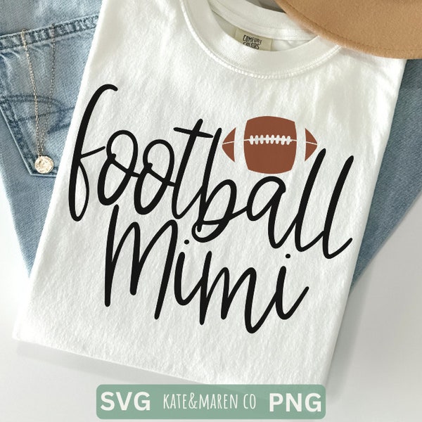 Football Mimi Svg - Etsy