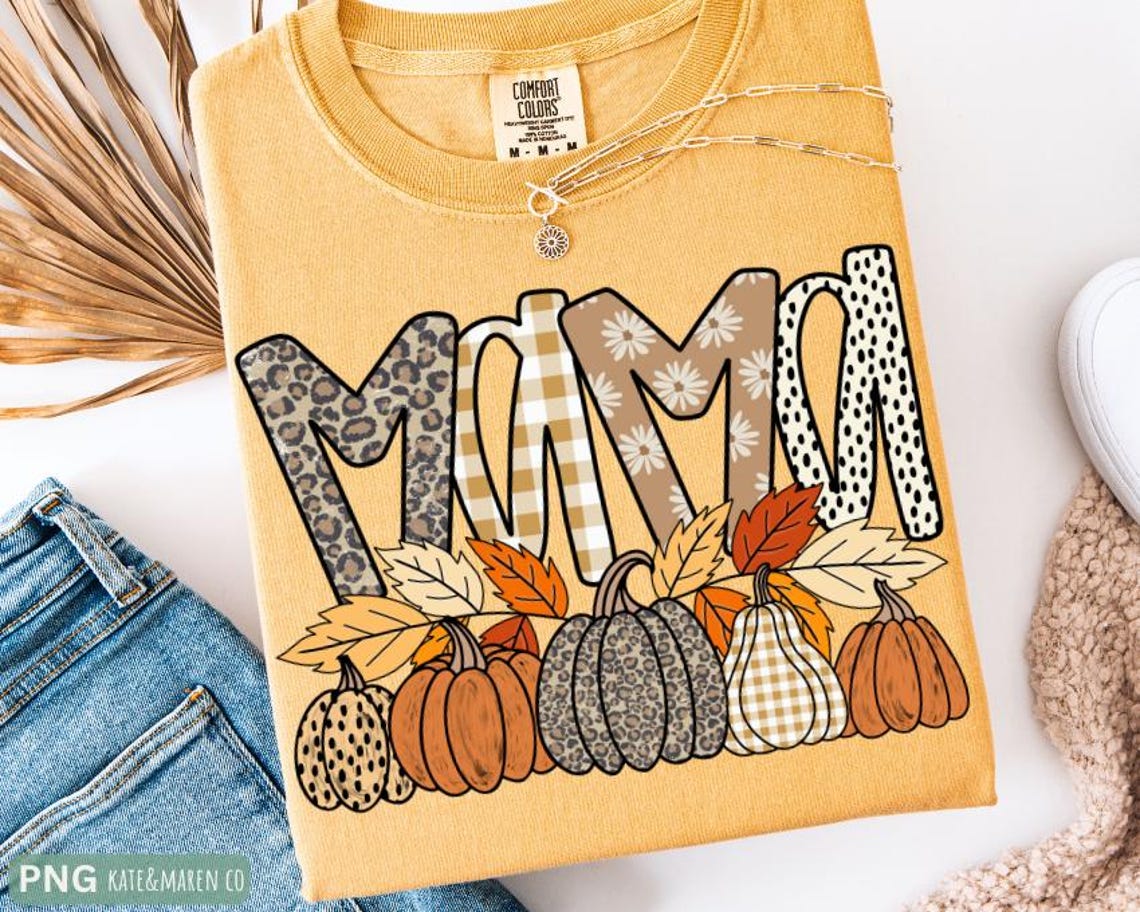 Fall Mama PNG: Thankful Pumpkin Design (digital Download) - Etsy