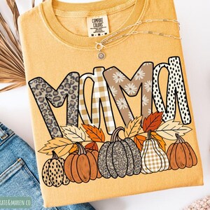 Fall Mama PNG: Thankful Pumpkin Design (digital Download) - Etsy