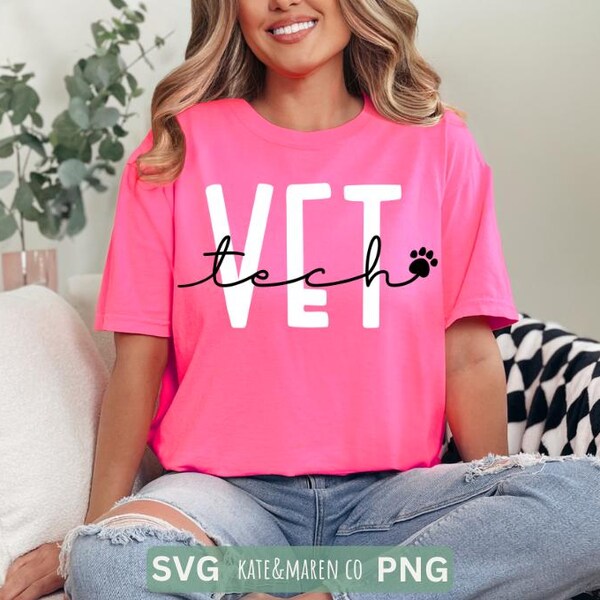 Vet Tech Svg - Etsy
