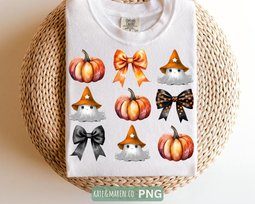 Halloween Coquette Png, Retro Fall Png, Pumpkin Png, Girls Halloween ...