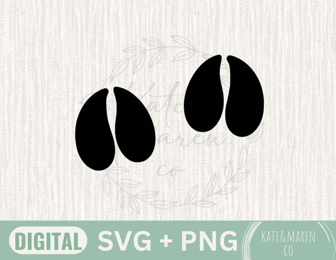 Cow Hoof Svg Cow Print Png Cow Hoof Cut File and Sublimation - Etsy