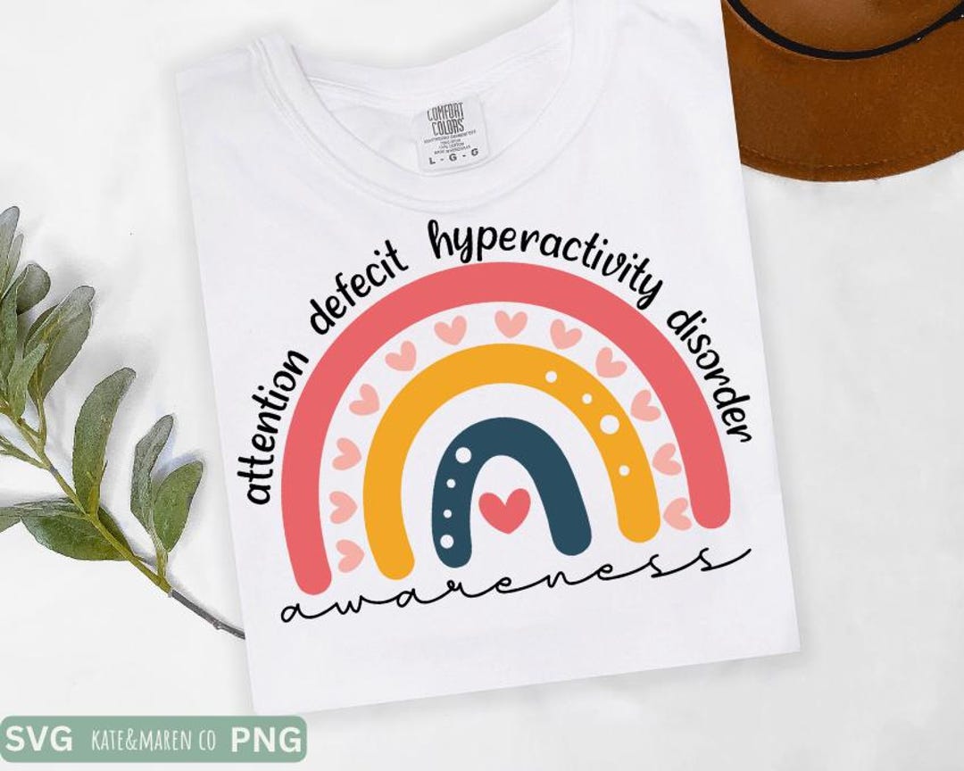 Conscientização sobre TDAH svg, TDAH svg, Neurodiverso svg, normalize ...
