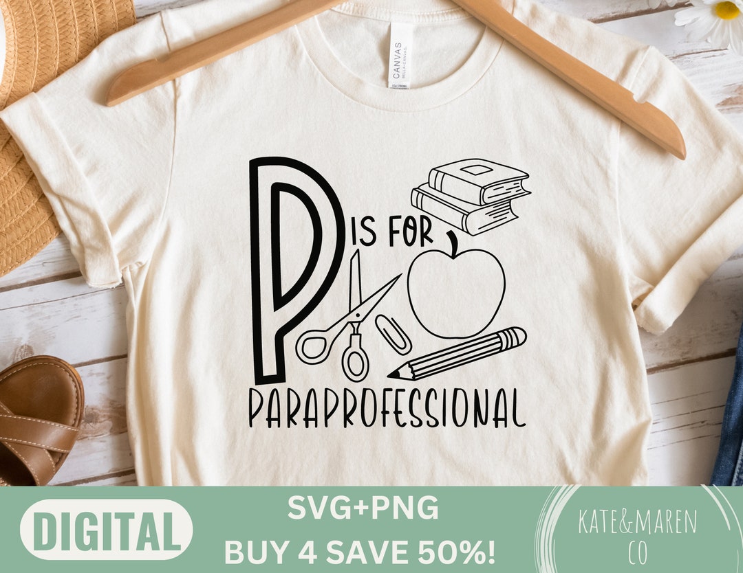 P is for Paraprofessional Parapro Svg Educate Cut File - Etsy