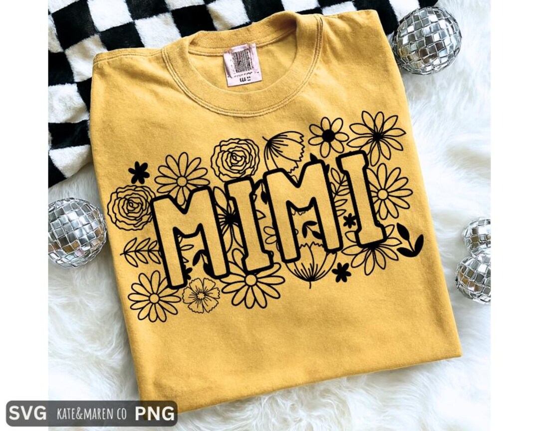 Floral Mimi SVG PNG: Mimi Flower Design (digital Download) - Etsy UK