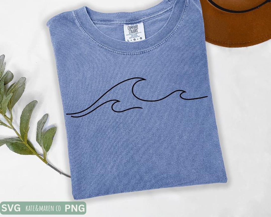 Wave Svg, Ocean Waves Png, Cricut Cut File and Sublimation - Etsy