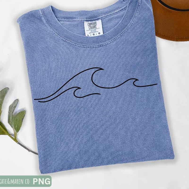 Wave Line Drawing - Etsy