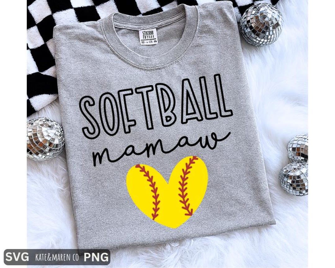 Softball Mamaw Svg, That's My Granddaughter Png, Cricut Cut File and ...