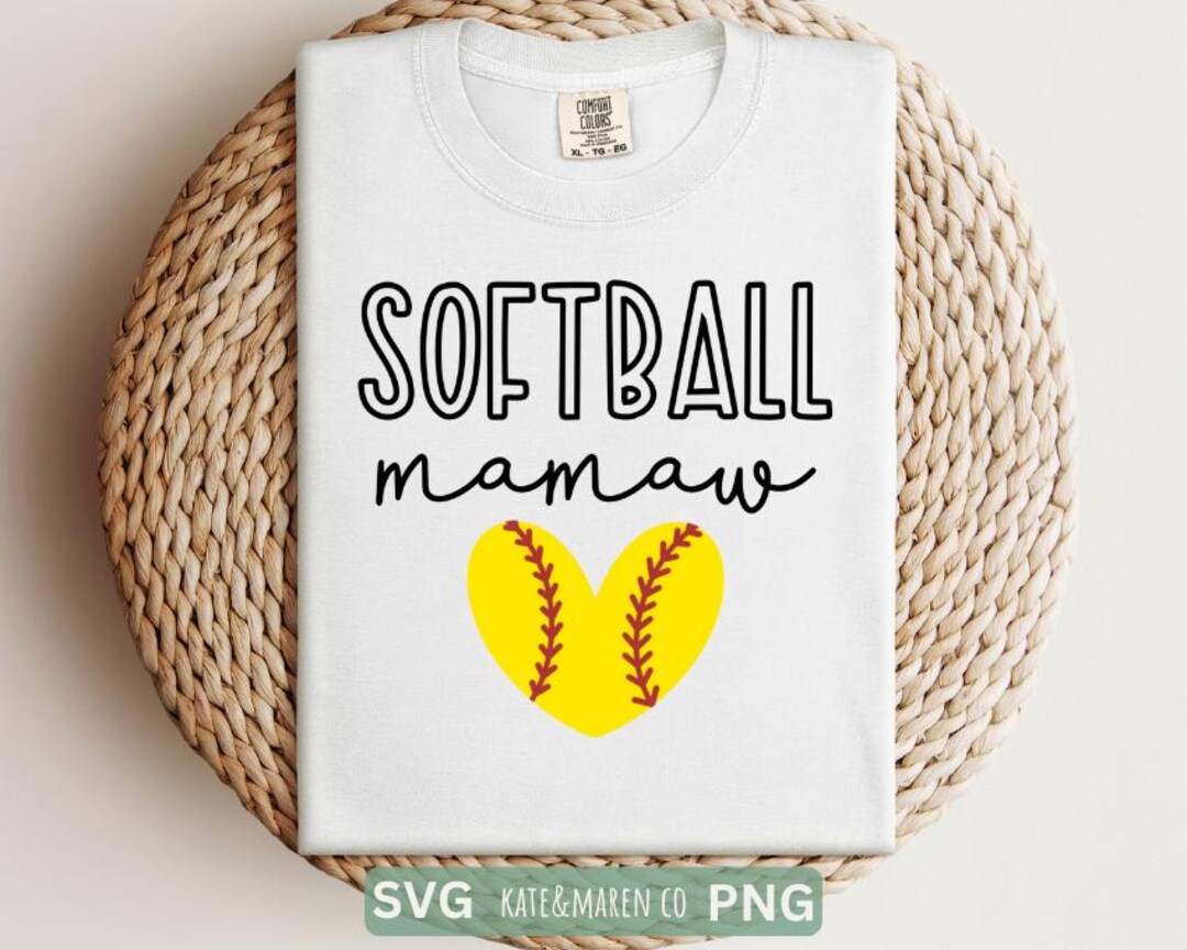 Softball Mamaw Svg, That's My Granddaughter Png, Cricut Cut File and ...