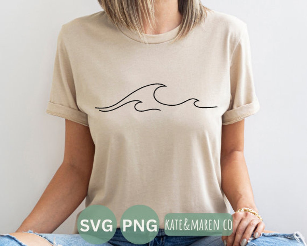 Wave Svg, Ocean Waves Png, Cricut Cut File and Sublimation - Etsy