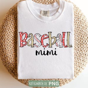 Baseball Mimi Png, Mimi Sublimation - Etsy