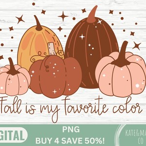 Fall is My Favorite Color Png Retro Fall Png Retro Pumpkin - Etsy