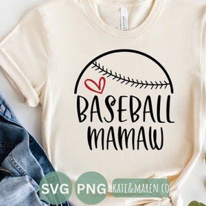 Baseball Mamaw Svg, Baseball Grandma Png, Cricut Cut File and ...
