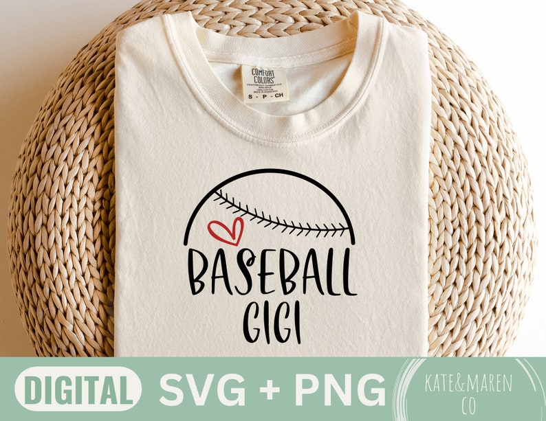 Baseball Gigi Svg Baseball Grandma Png Cricut Cut File and - Etsy