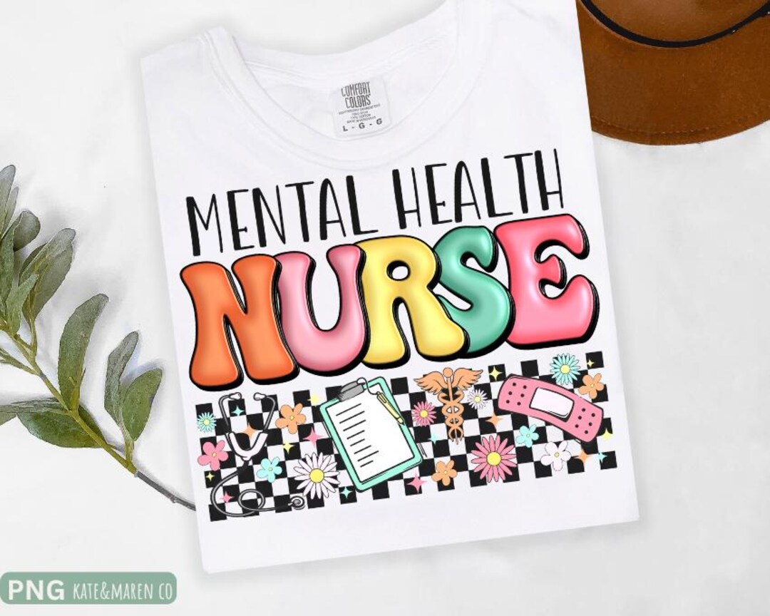 Mental Health Nurse Png, Psych RN Png, Nurse Dtf and Sublimation - Etsy ...