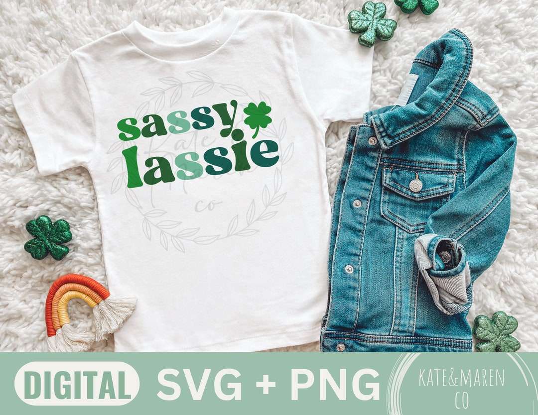 Sassy Lassie Svg Retro Sassy Lassie Png Kids Retro St - Etsy