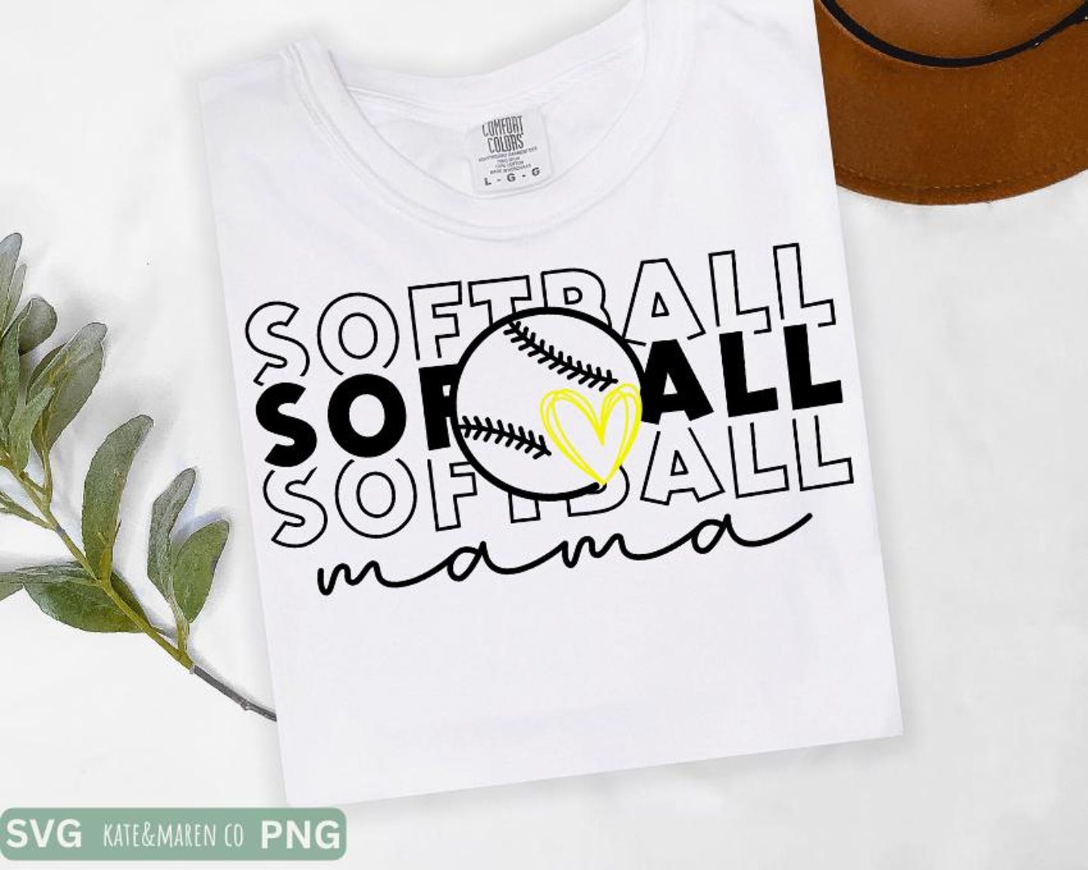 Softball Mama Svg, Softball Mom Png, Retro Stacked Cricut Cut File and ...