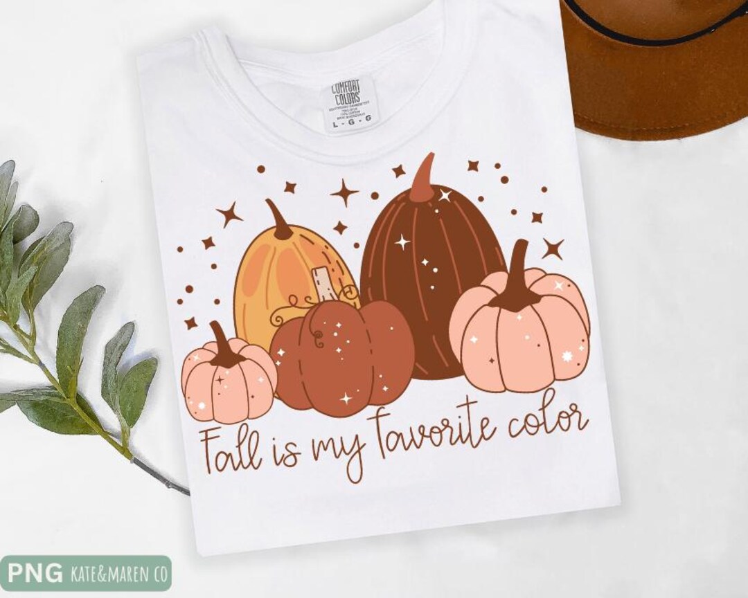 Fall is My Favorite Color Png, Retro Fall Png, Retro Pumpkin Png, Retro ...