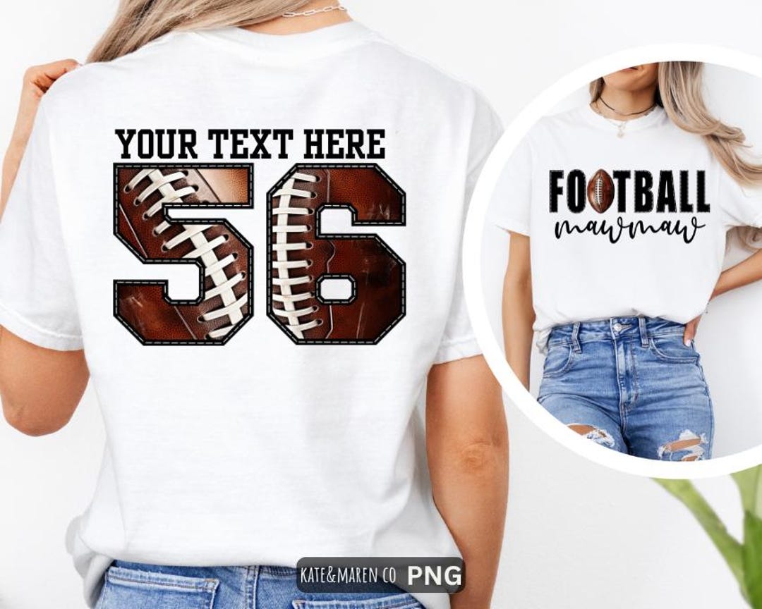 Football Mawmaw PNG: Complete Number Set Design (digital Download) - Etsy