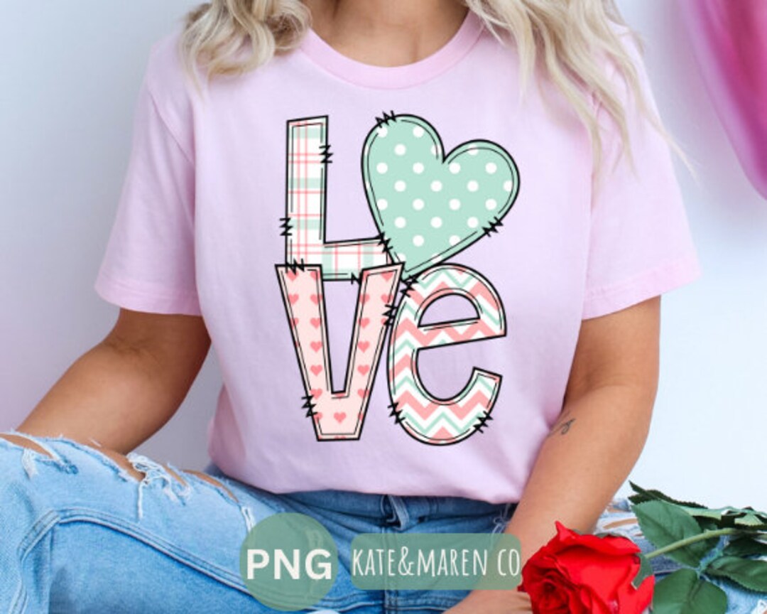 Love Png, Cute Valentine Heart Sublimation, Valentines Kids Png - Etsy