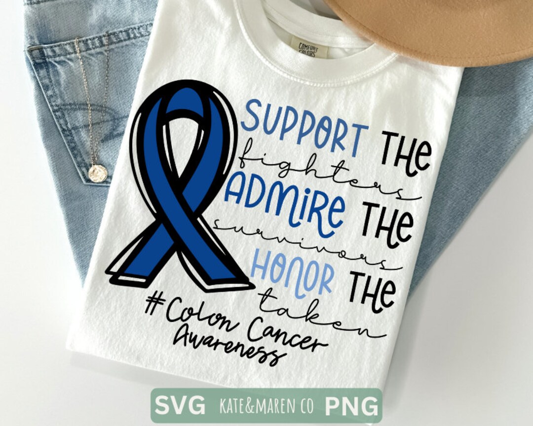 Colon Cancer Svg, Colon Cancer Awareness Svg, Colon Cancer Ribbon ...