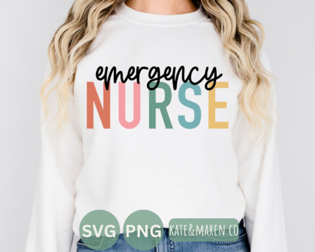 Emergency Nurse Svg, ER Nurse Png, Nurse Cricut Cut File and ...