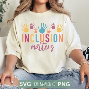 Inclusion Matters Svg, Autism Png, Special Education Svg, Cricut Cut ...