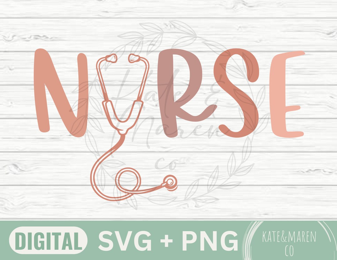 RN Svg Registered Nurse Png Nurse Cricut Cut File and - Etsy