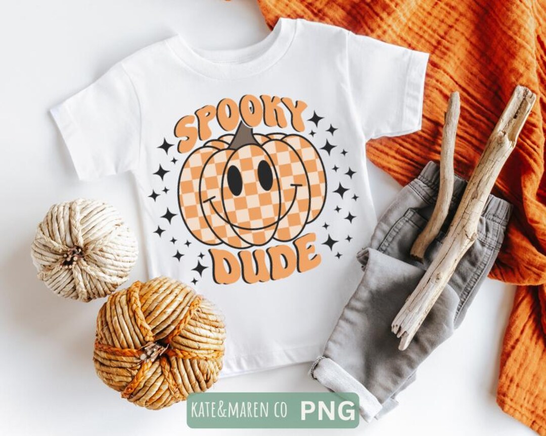Spooky Dude Png, Retro Halloween Png, Boys Halloween Png, Retro Pumpkin ...