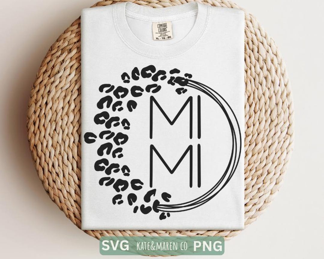 Leopard Mimi Svg, Cheetah Mimi Png, Cricut Cut File and Sublimation - Etsy