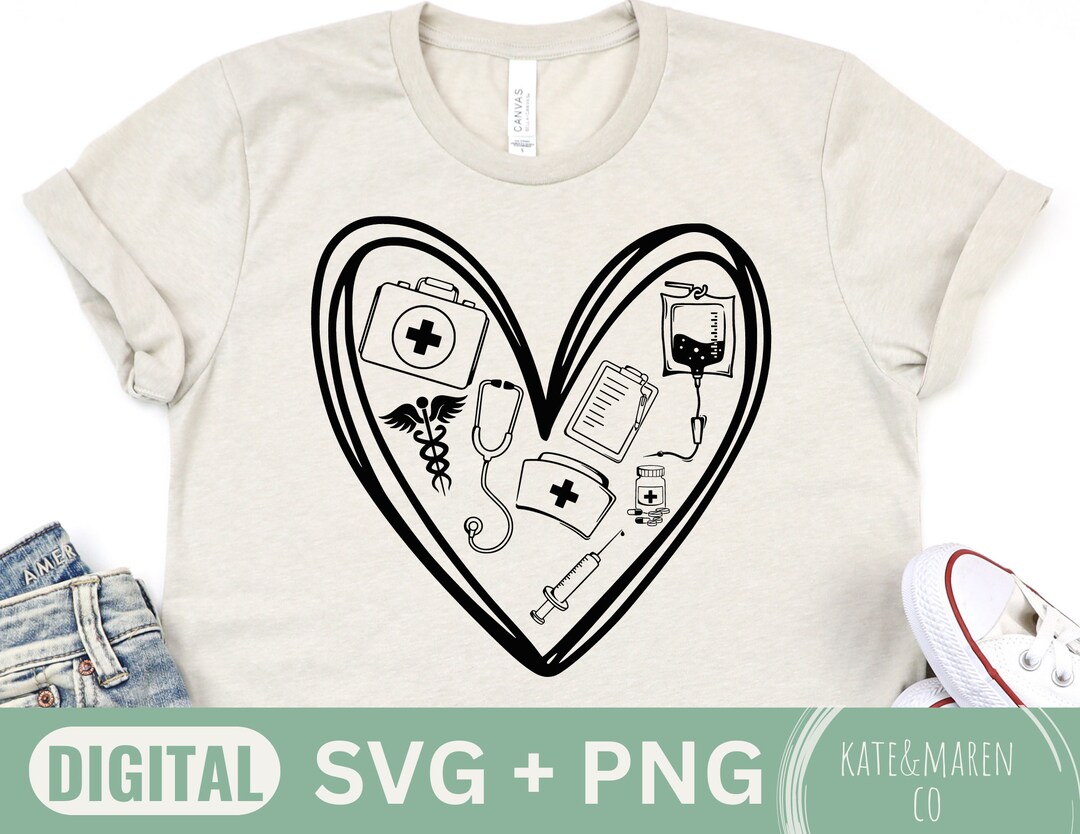 Medical Svg Healthcare Nurse Png Nurse Cricut Cut File and - Etsy