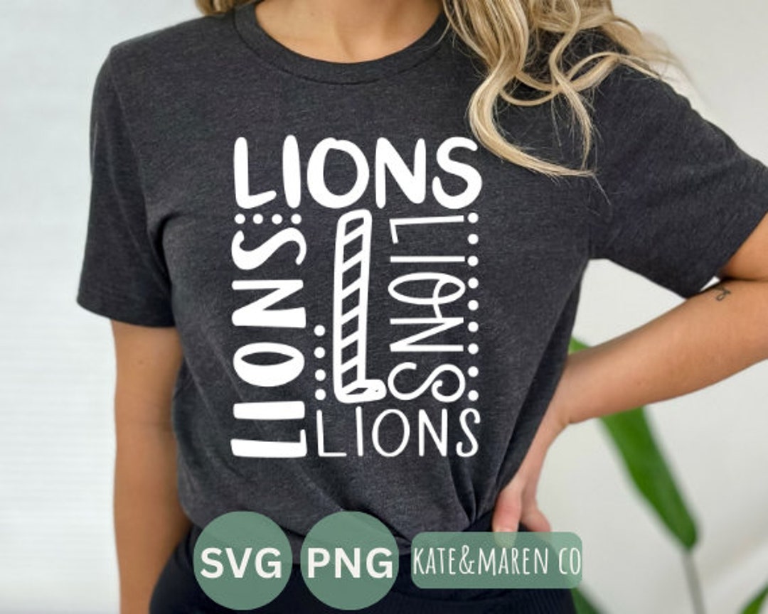 Go Lions Svg Lion Mascot Svg Lion Pride Png Lions Team - Etsy Australia