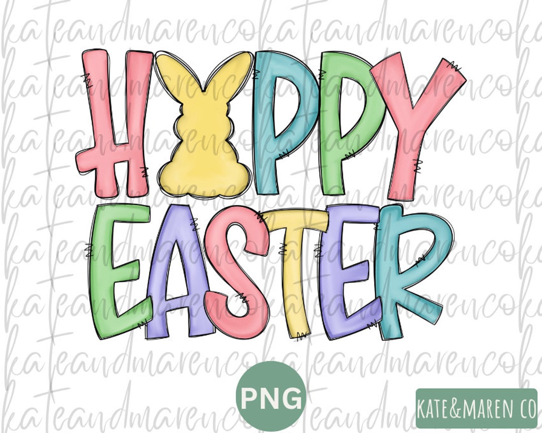 Hoppy Easter Png, Girls Easter Png, Bunny Png, Cute Easter Sublimation ...
