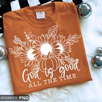 Give Thanks to the Lord PNG, Boho Christian Fall Design, for He is Good ...