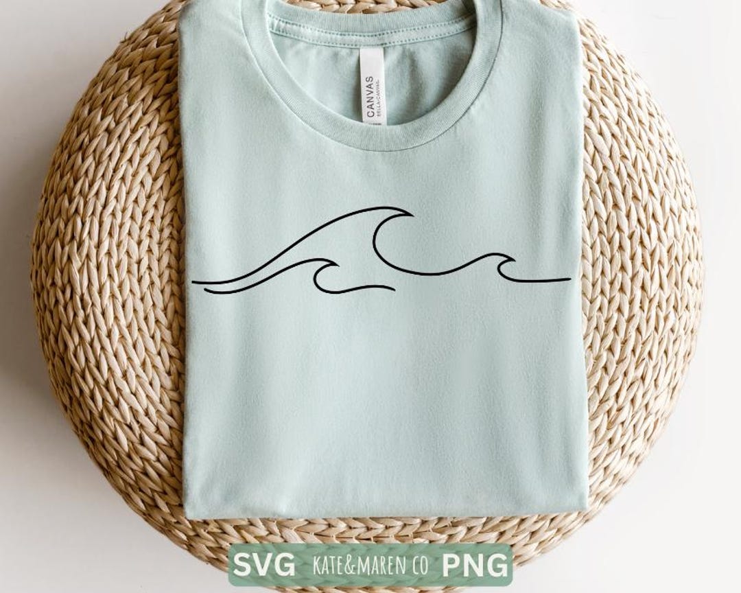 Wave Svg, Ocean Waves Png, Cricut Cut File and Sublimation - Etsy