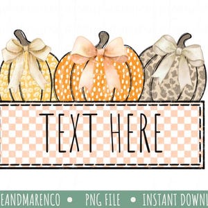 Customizable Fall Name Tag PNG: Halloween Kids Name Plate, Pumpkin ...