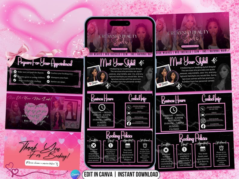 Acuity Scheduling Template, DIY Booking Site, Website Banners ...