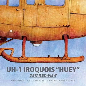 UH-1 Huey Helicopter Wall Art, Army Iroquois, Nursery Wall Decor, Boys ...