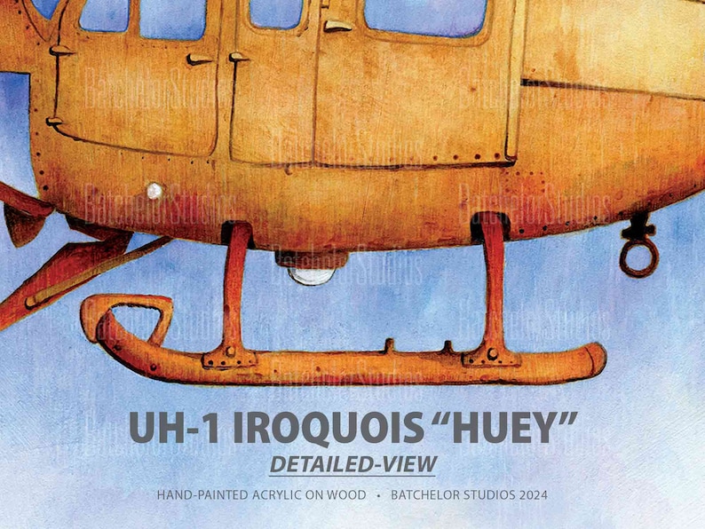 UH-1 Huey Helicopter Wall Art, Army Iroquois, Nursery Wall Decor, Boys ...