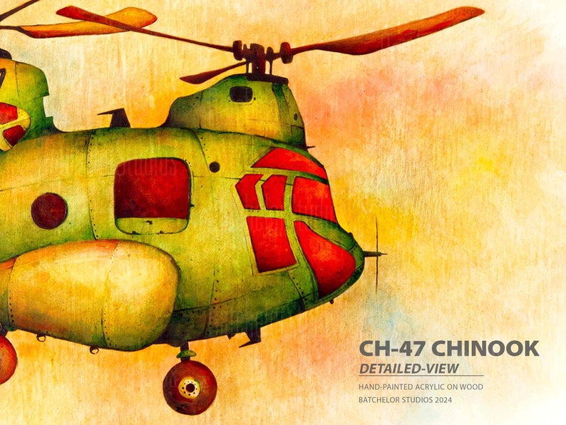 CH-47 Chinook Helicopter Art, Military Aviation Print (digital Download ...