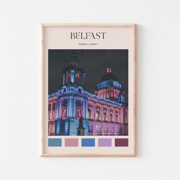 Belfast Poster - Etsy UK