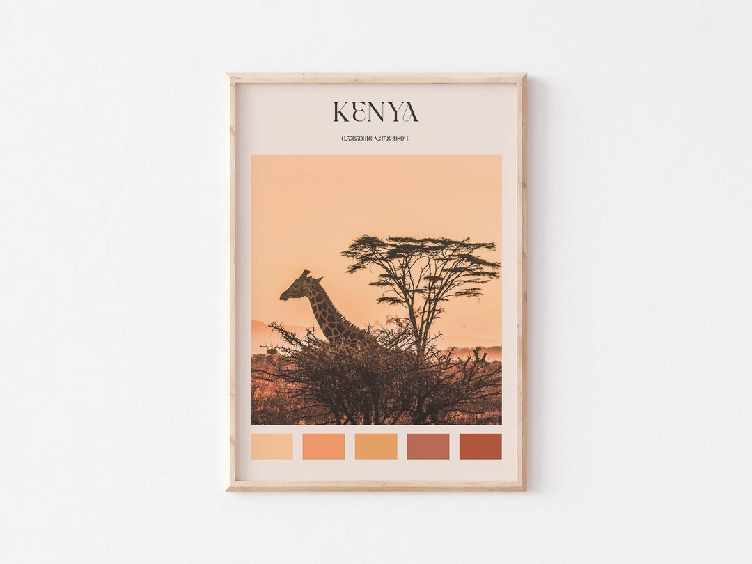 Kenya Print, Kenya Wall Art, Kenya Poster, Kenya Photo, Kenya Poster ...
