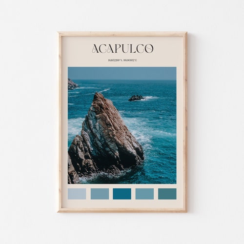 Acapulco Poster Mexico Print Wall Art Acapulco Home Decor - Etsy