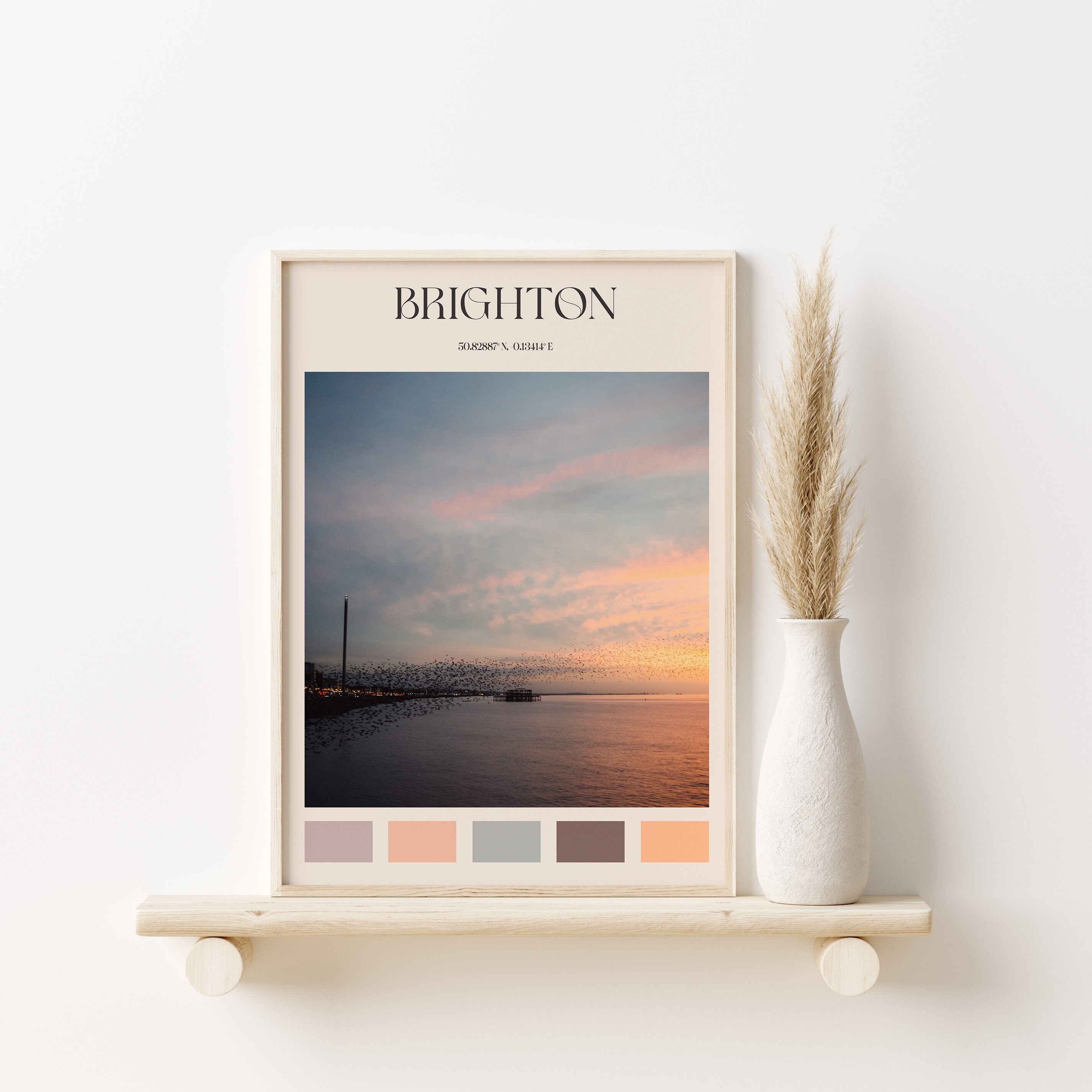 Brighton Print Brighton Wall Art Brighton Poster Brighton - Etsy