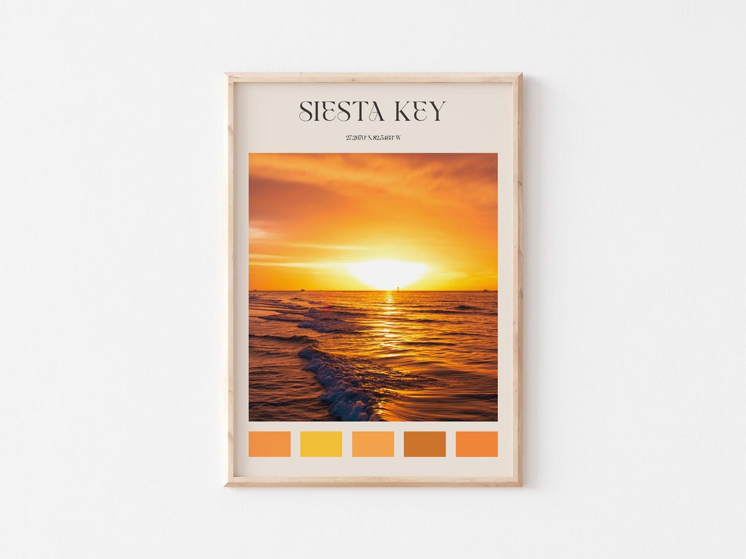 Siesta Key Print, Siesta Key Wall Art, Siesta Key Poster, Siesta Key ...