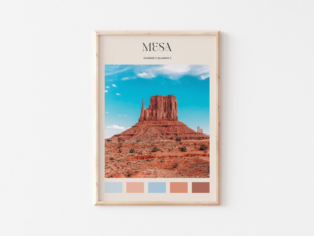 Mesa Print, Mesa Wall Art, Mesa Poster, Mesa Photo, Mesa Wall Decor, Arizona Travel Poster AA993 ...