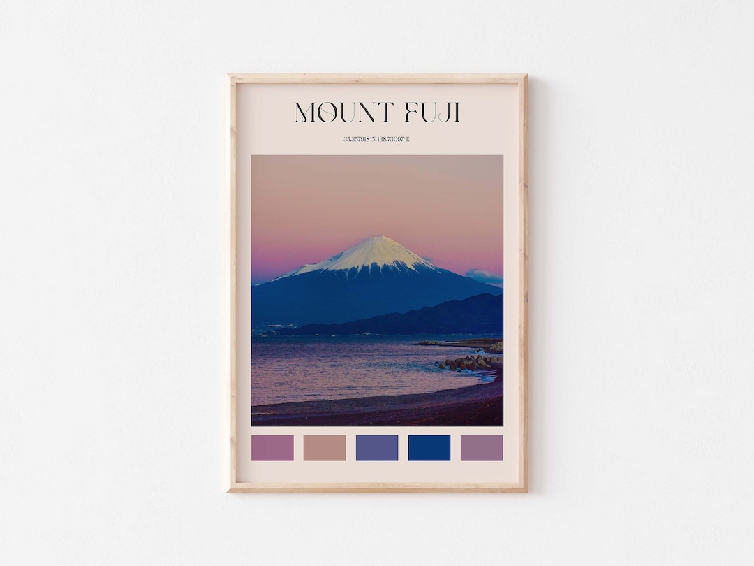 Mount Fuji Print, Mount Fuji Wall Art, Mount Fuji Poster, Mount Fuji ...