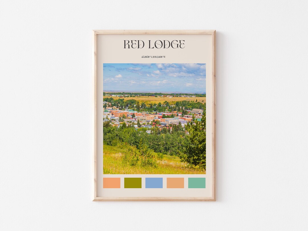 Red Lodge Print, Red Lodge Wall Art, Red Lodge Poster, Red Lodge Photo ...